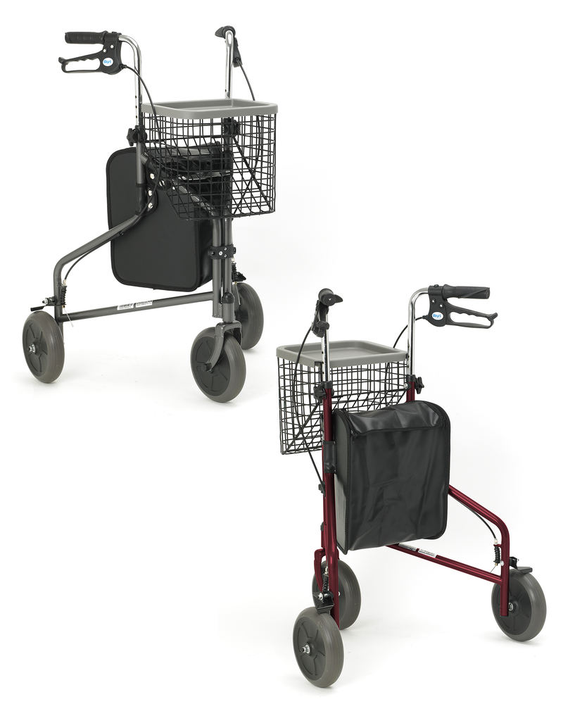 Days Three-Wheeled Rollator | Mobility Walking Aid | Performance Health®