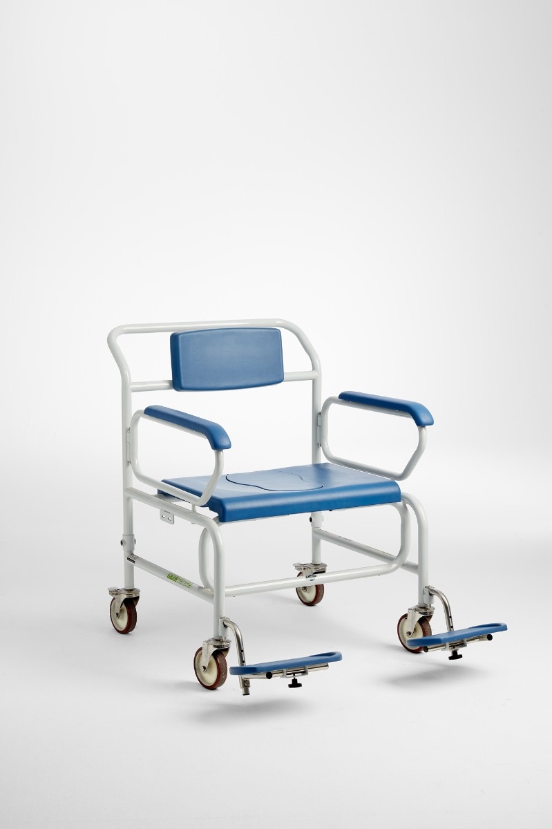 Bariatric Attendant Wheeled Shower Commode Chair | Performance Health®